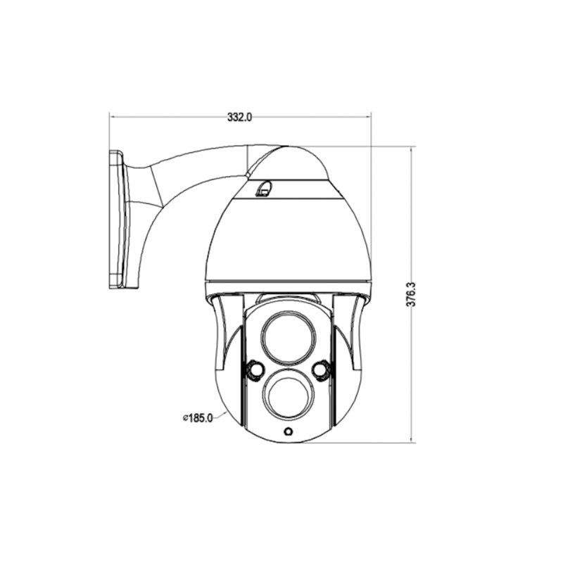 H.265+ IR6 IR High speed dome outdoor Camera infrared – Fengtaida