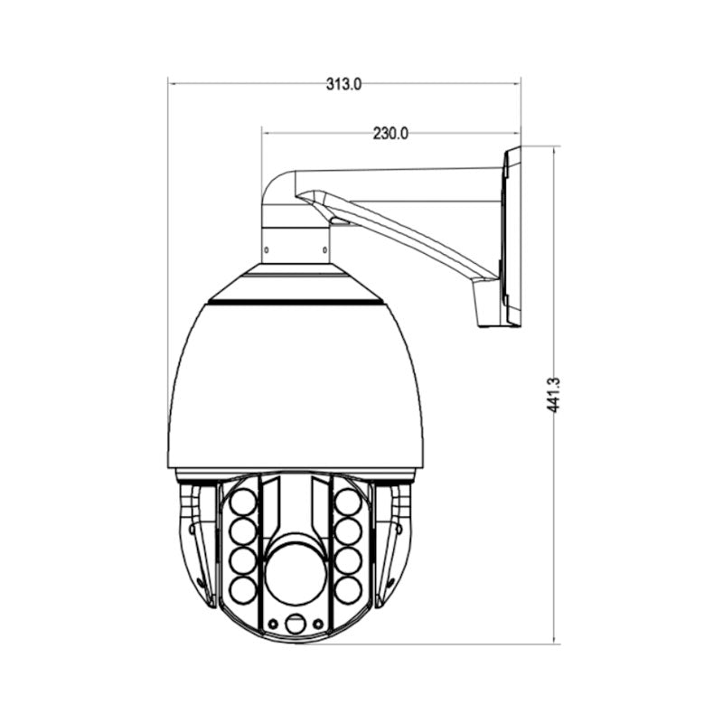 30X 4K IRS2 IR outdoor speed Dome camera with Air Wiper – Fengtaida